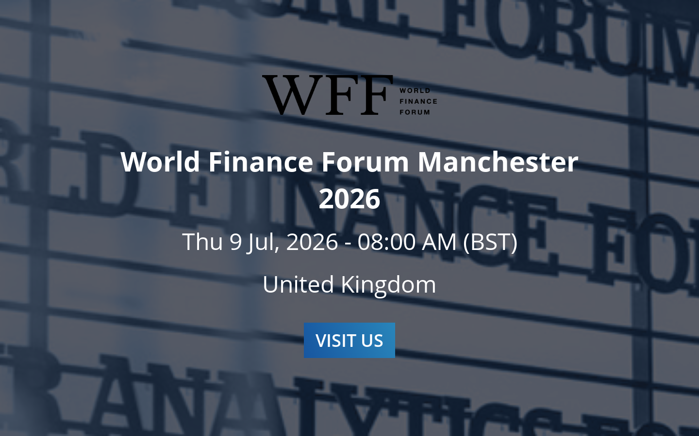World Finance Forum Manchester 2026